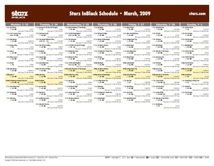 347 free Magazines from STARZ.COM