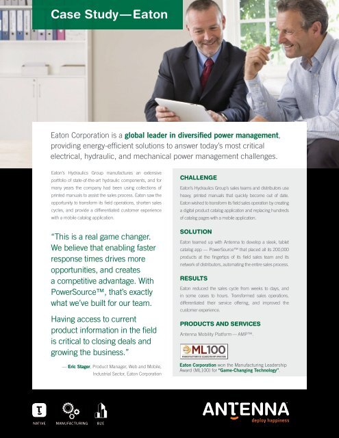 Case Study â Eaton - Antenna Software