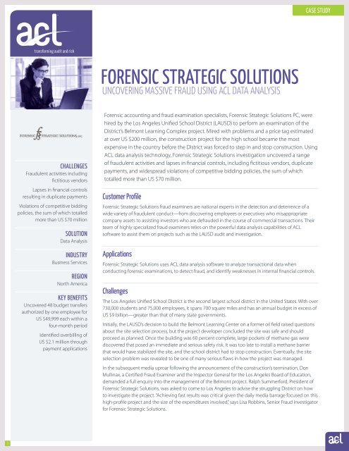 Price of acl audit software - vastseal