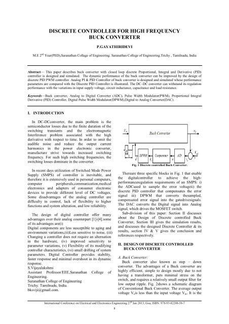 Discrete controller for high frequency Buck converter - IRNet Explore
