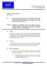 P.D. 1594 Implementing Rules and Regulations - GPPB