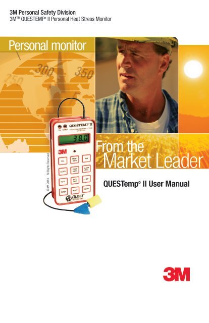 QUESTemp II Heat Stress Monitor User Manual, 56% OFF