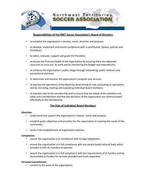 Executive Roles And Responsibilities Policy NWT Soccer Association executive-roles-and-responsibilities-policy-nwt-soccer-association
