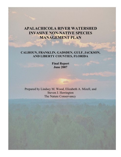 apalachicola river watershed invasive non-native species ...