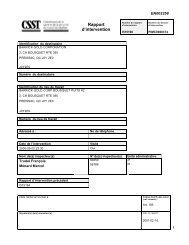 Rapport d'intervention - Centredoc.csst.qc.ca - CSST