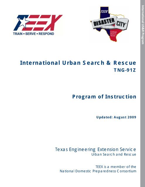 International Urban Search & Rescue - TEEX - Texas Engineering ...