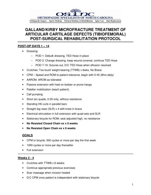 Tibiofemoral Microfracture