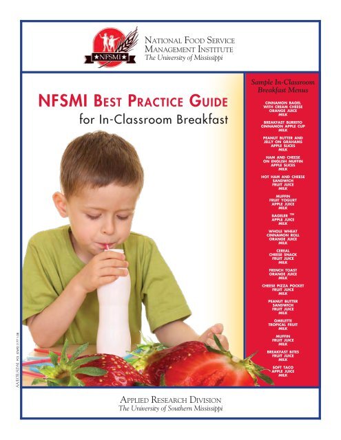 NFSMI BeST PRACTICe GUIde FOR IN-ClASSROOM BReAkFAST
