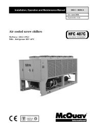 Rooftop Packaged Air Conditioners - McQuay