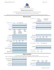 Residential Data Input Form MLS Information Office ... - NTREIS
