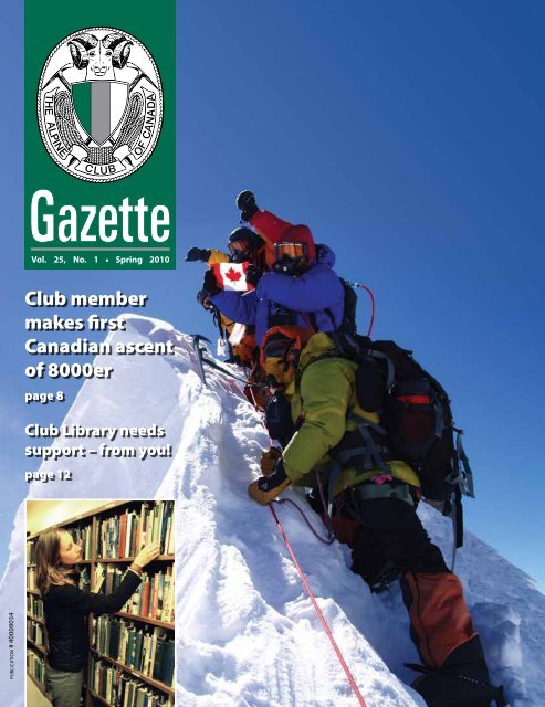 Spring 2010 - The Alpine Club of Canada