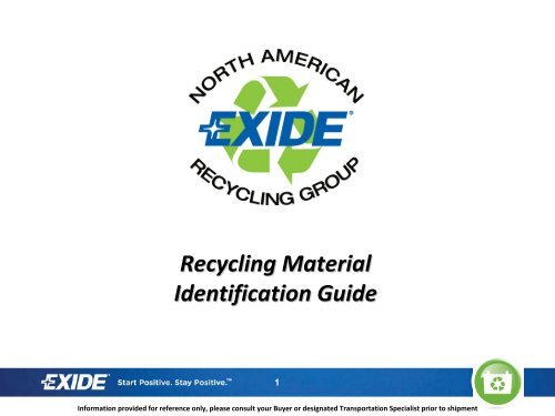 Battery Identification Guide - Exide