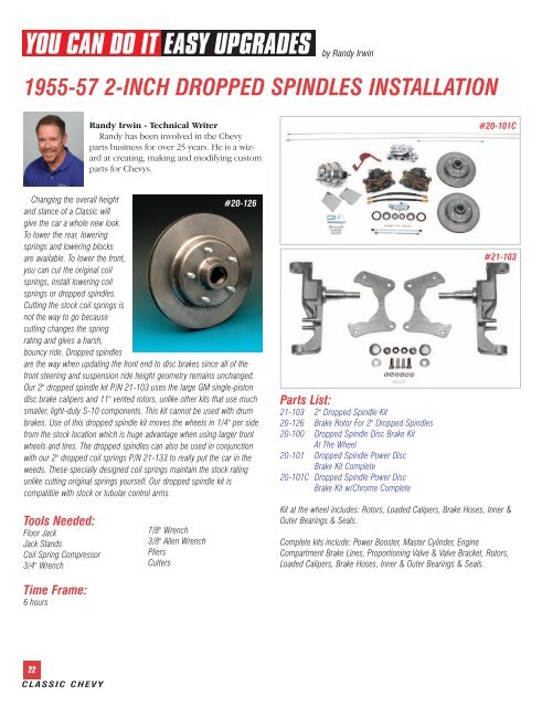 1955-57 2-Inch Dropped Spindles Installation - Eckler's Classic Chevy