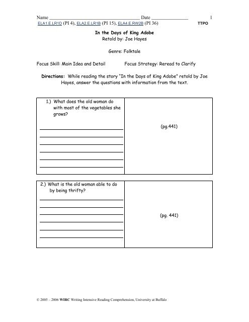 In The Days of King Adobe TTPOTPM - University at Buffalo