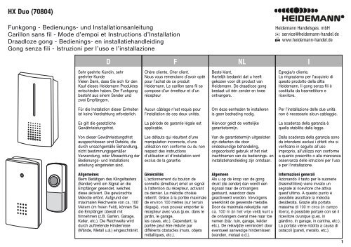 HX Duo (70804) NL F D I - Heidemann