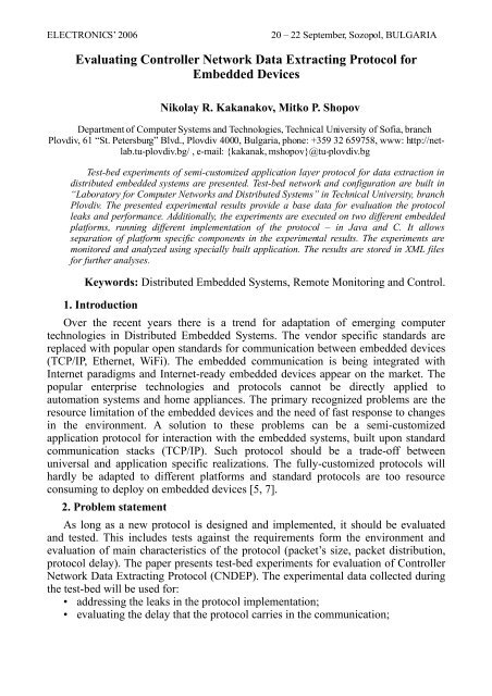 Evaluating Controller Network Data Extracting Protocol Distributed