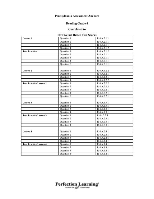 Grade 4 - Perfection Learning