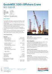 GustoMSC Rack and Pinion jacking systems