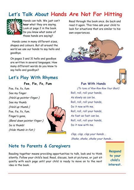 Hands Are Not For Hitting