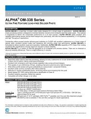 Alpha OM-340 SAC305 500g 152800 - The Solder Connection