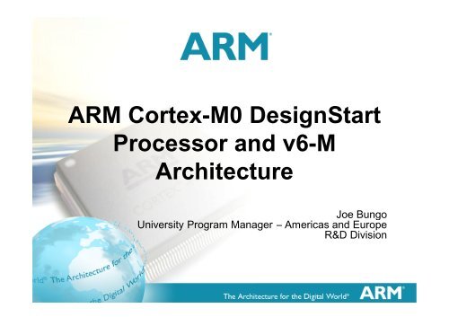 Arm Cortex M0 Designstart Processor And V6 M Architecture
