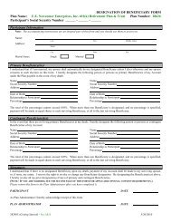 403(b) Beneficiary Form - 401k.com - Fidelity