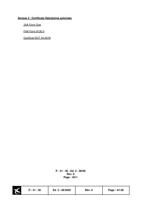 Annexe 3 : Certificats li