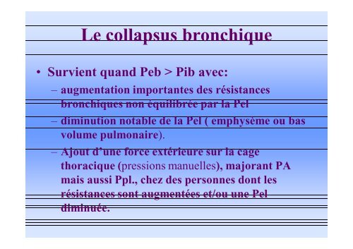 Le collapsus bronchique