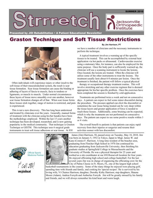 Graston Technique and Soft Tissue Restrictions