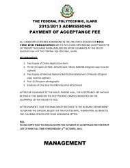 Strategic Plan - The Federal Polytechnic Ilaro