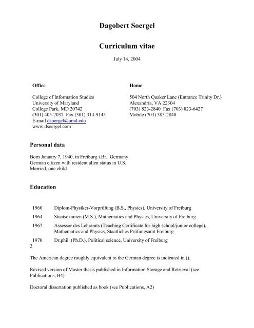 Print PDF Version - Dagobert Soergel