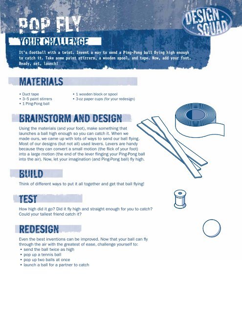 Pop Fly PDF - PBS Kids