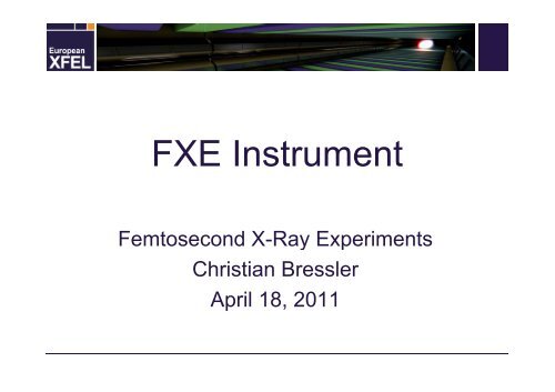 FXE Instrument - European XFEL