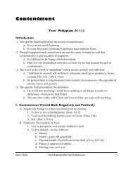 Exegesis Of Ephesians 4:11â 16 - Free Sermon Outlines