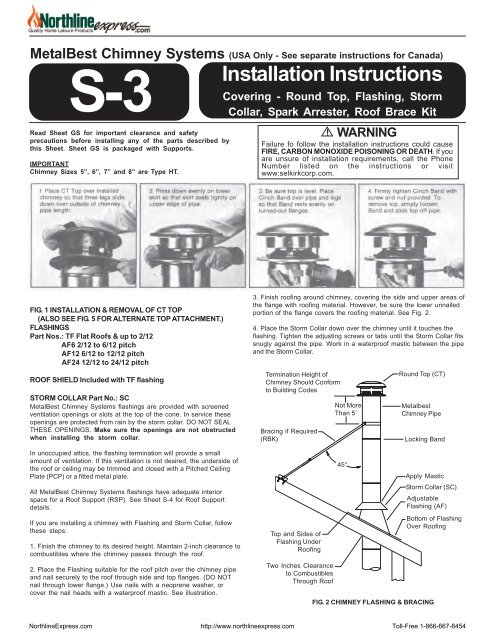 Installation Instructions - NorthlineExpress.com
