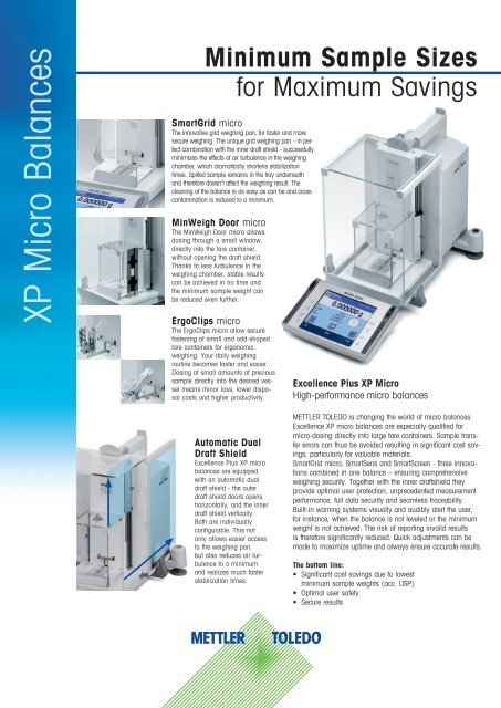 XP Micro Balances - Mettler Toledo