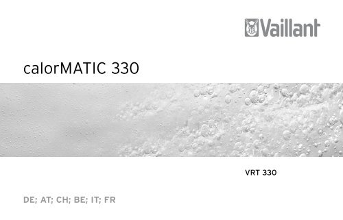 Installation calorMATIC VRT 330.pdf - Vaillant