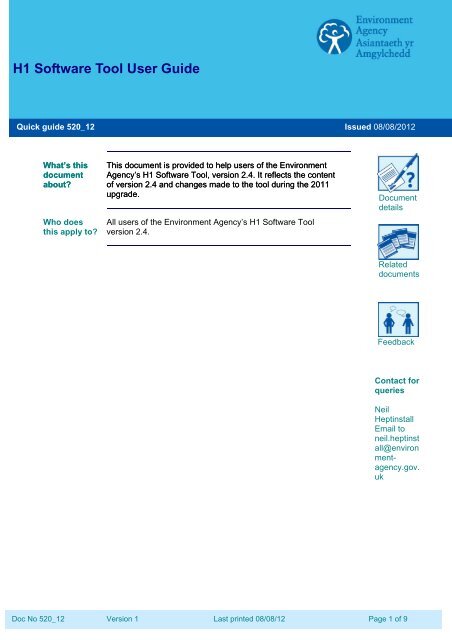 520_12 H1 Software Tool User Guide