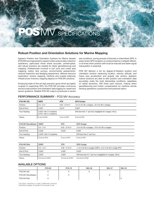 POS MV SPECIFICATIONS.pdf - Applanix