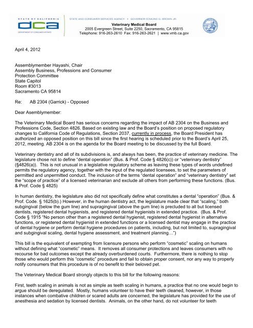 2 - California Veterinary Medical Board