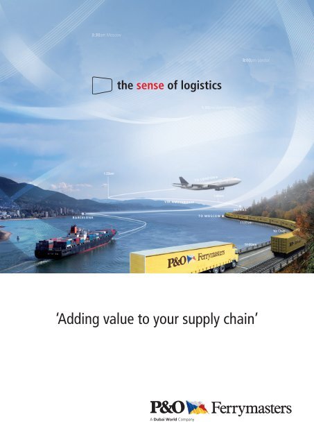 the sense of logistics - P&O Ferrymasters