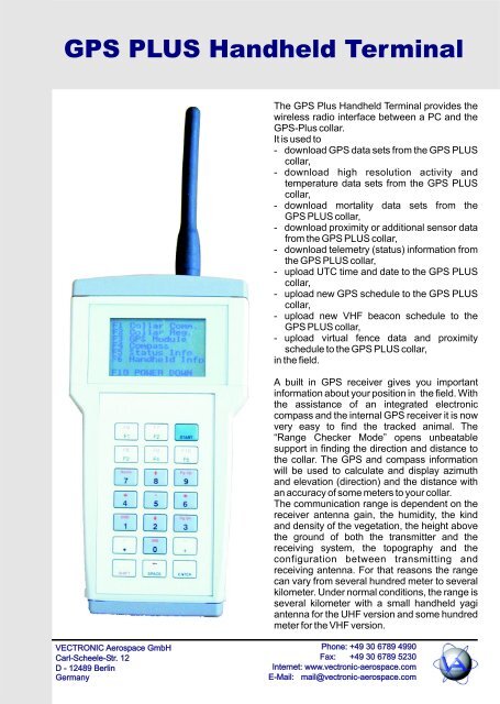 GPS PLUS Handheld Terminal - Vectronic Aerospace GmbH