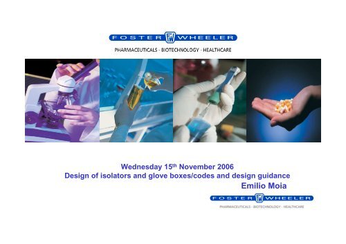 ISO 14644-7 Transfer Devices - Foster Wheeler Italiana