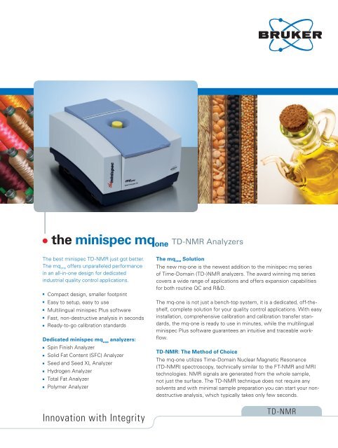 minispec mq one - Bruker