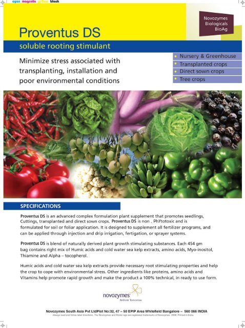 Proventus DS fact sheet - Novozymes