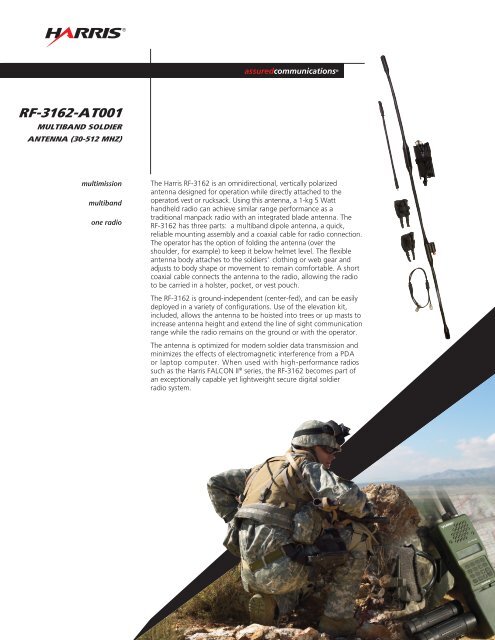 RF-3162_AT001 Multiband Soldier Antenna - Harris RF ...