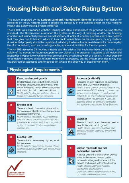 Housing Health and Safety Rating System (HHSRS) - UK Landlord ...