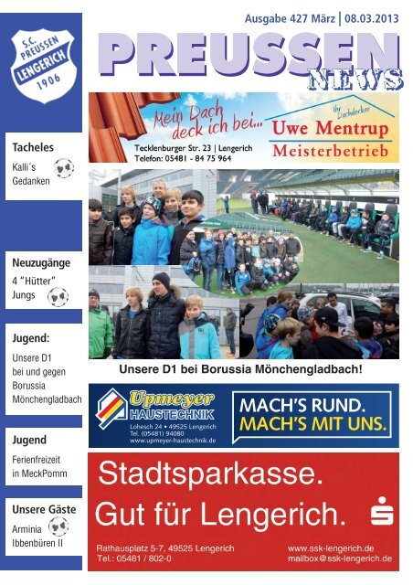 MACH'S RUND. MACH'S MIT UNS. - SC Preussen Lengerich