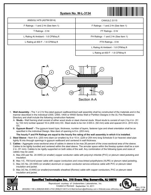 WL-3134 - STI - Specified Technologies Inc