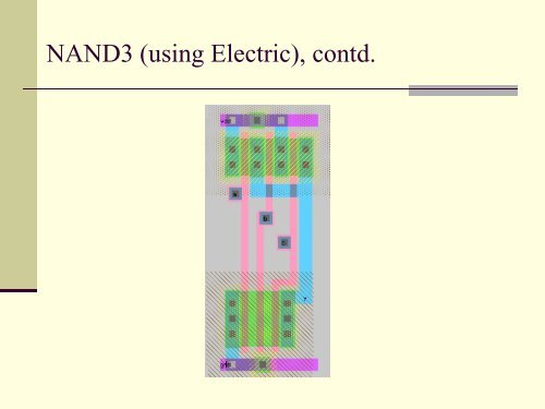 Nand3 Using Electric C